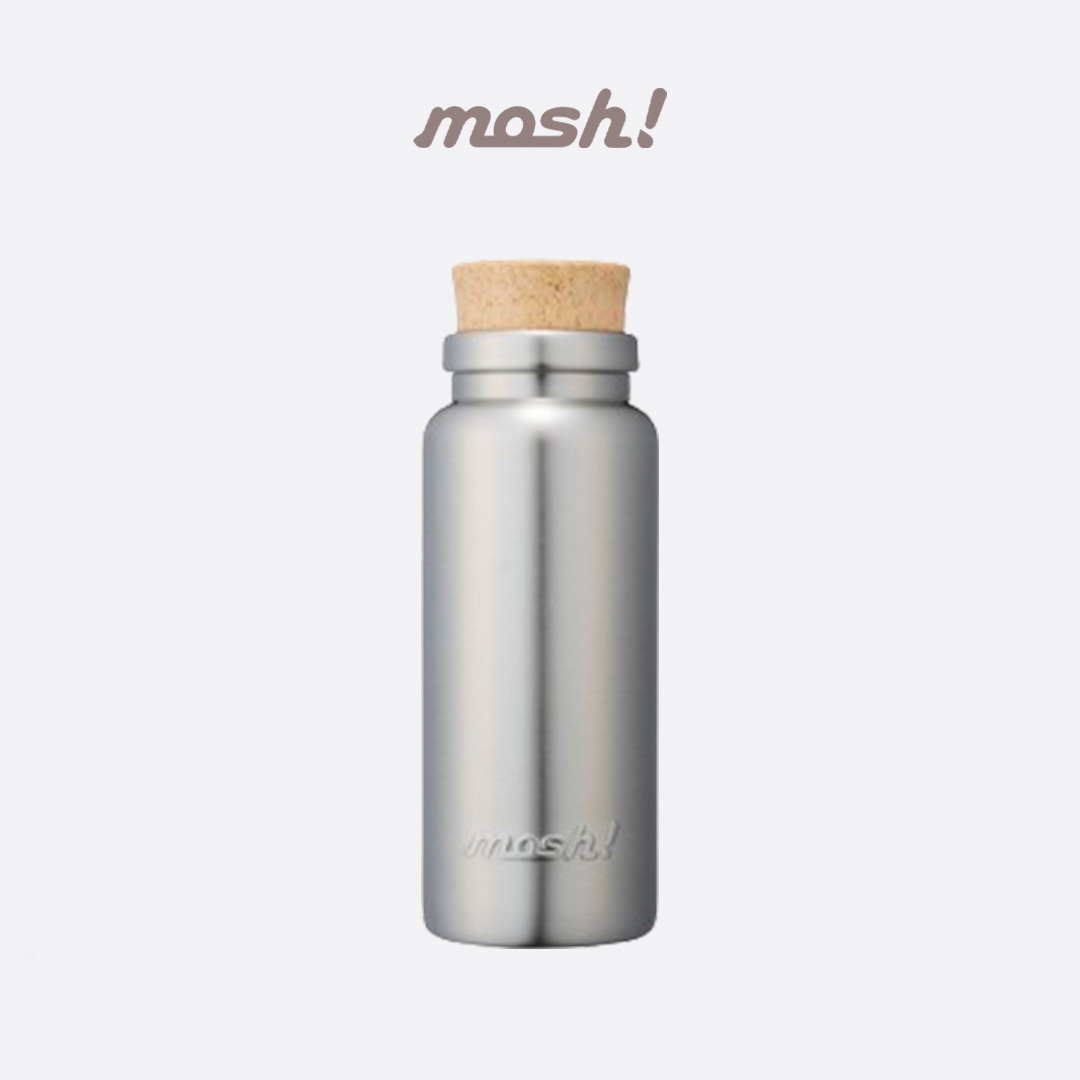 Botol Minum Termos Mosh Cork Bottle Light Stainless - Grey - Mosh ...