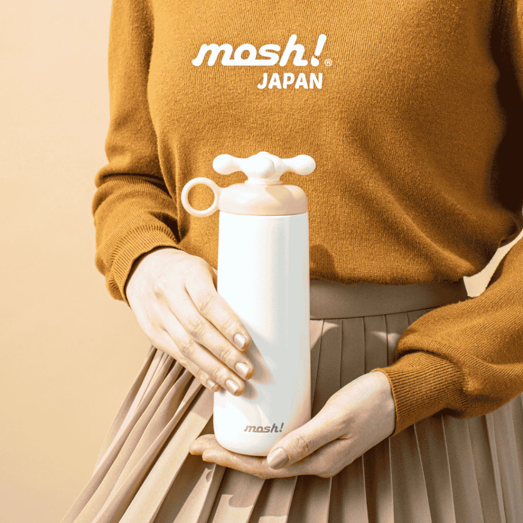 Mosh Kraan Bottle - 350ml White - Mosh! Indonesia