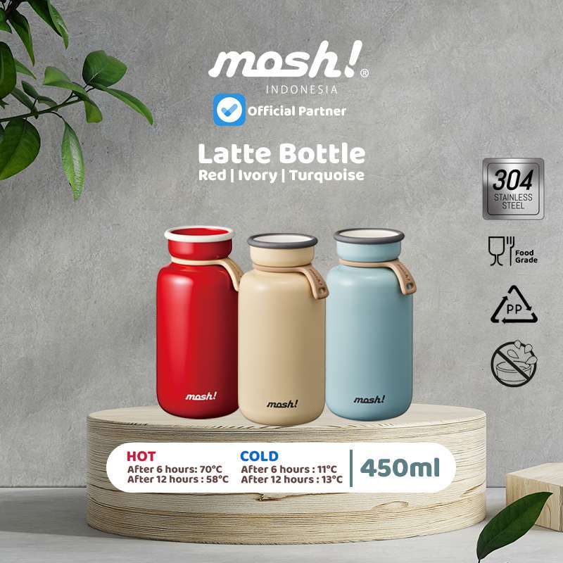 Mosh Latte Bottle 450ML - White - Mosh! Indonesia