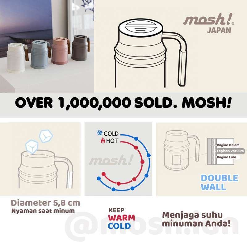 MOSH MUG IVORY DMMC400IV - Mosh! Indonesia