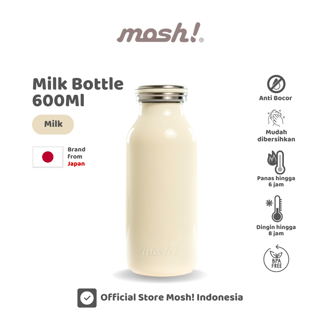 Mosh Milk Bottle 600 ML - Milk - Mosh! Indonesia