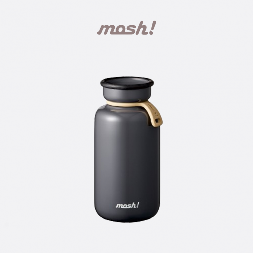 Mosh Bottle Latte Tumbler Botol Minum Termos Stainless 450ML BLACK ...